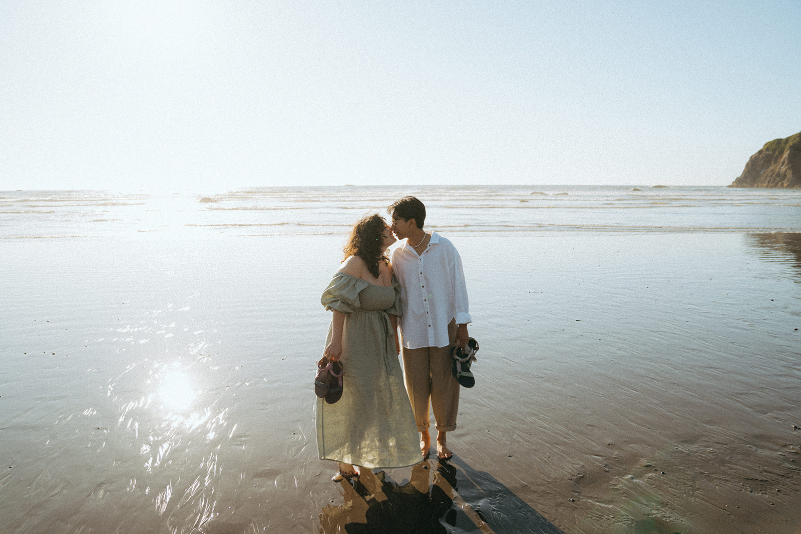 Nancy + Kacia's Ruby Beach Engagement Session