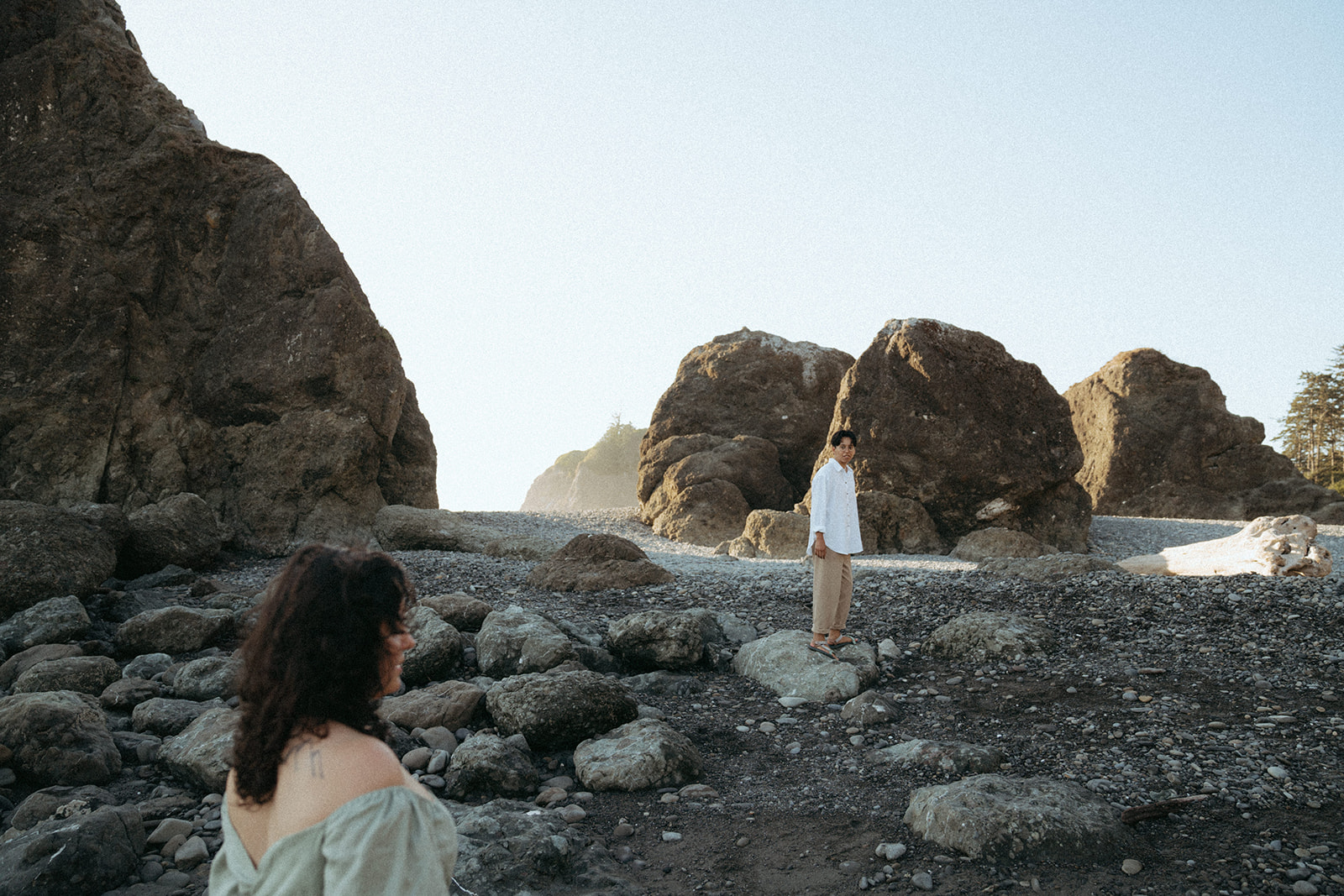 Nancy + Kacia's Ruby Beach Engagement Session