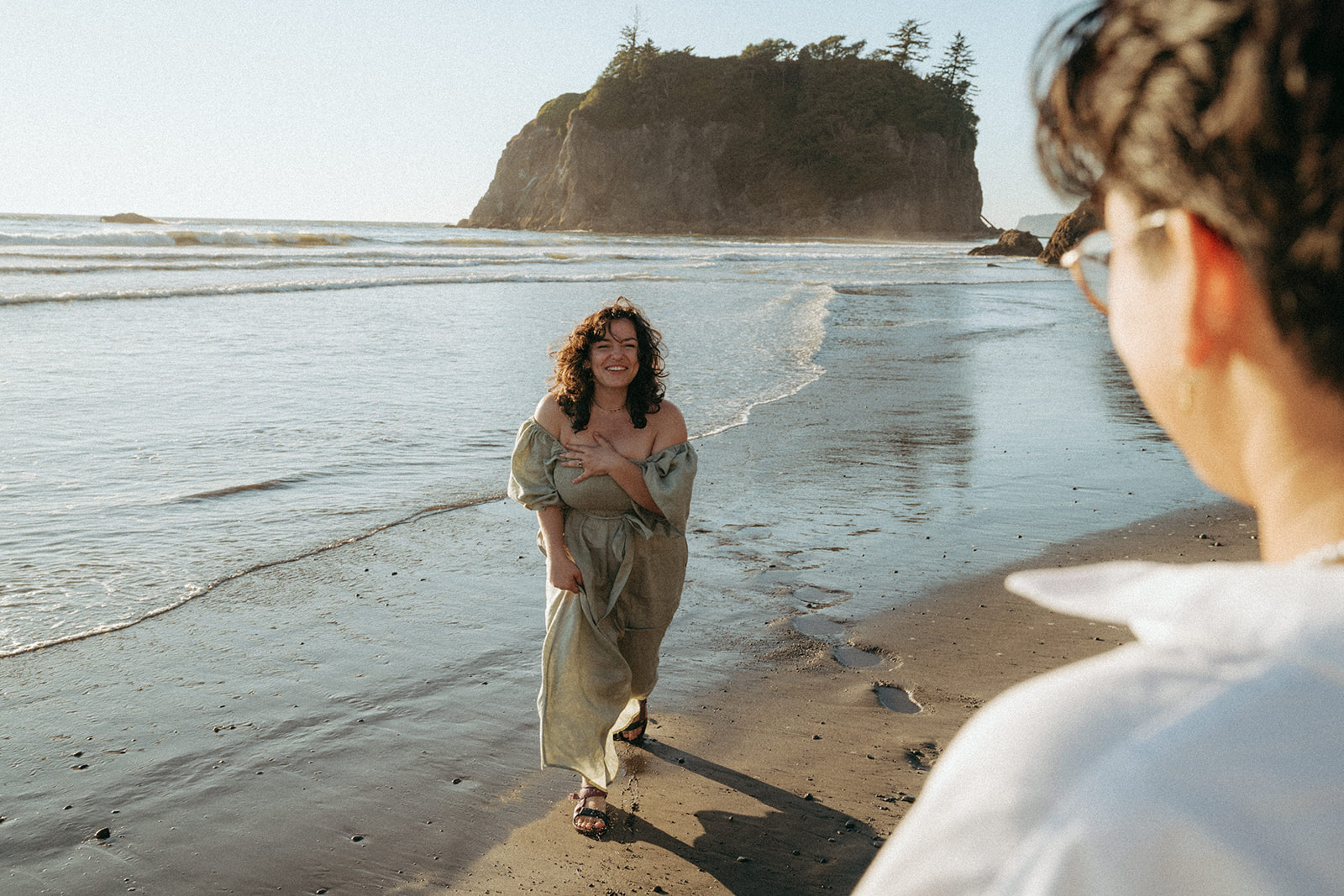 Nancy + Kacia's Ruby Beach Engagement Session