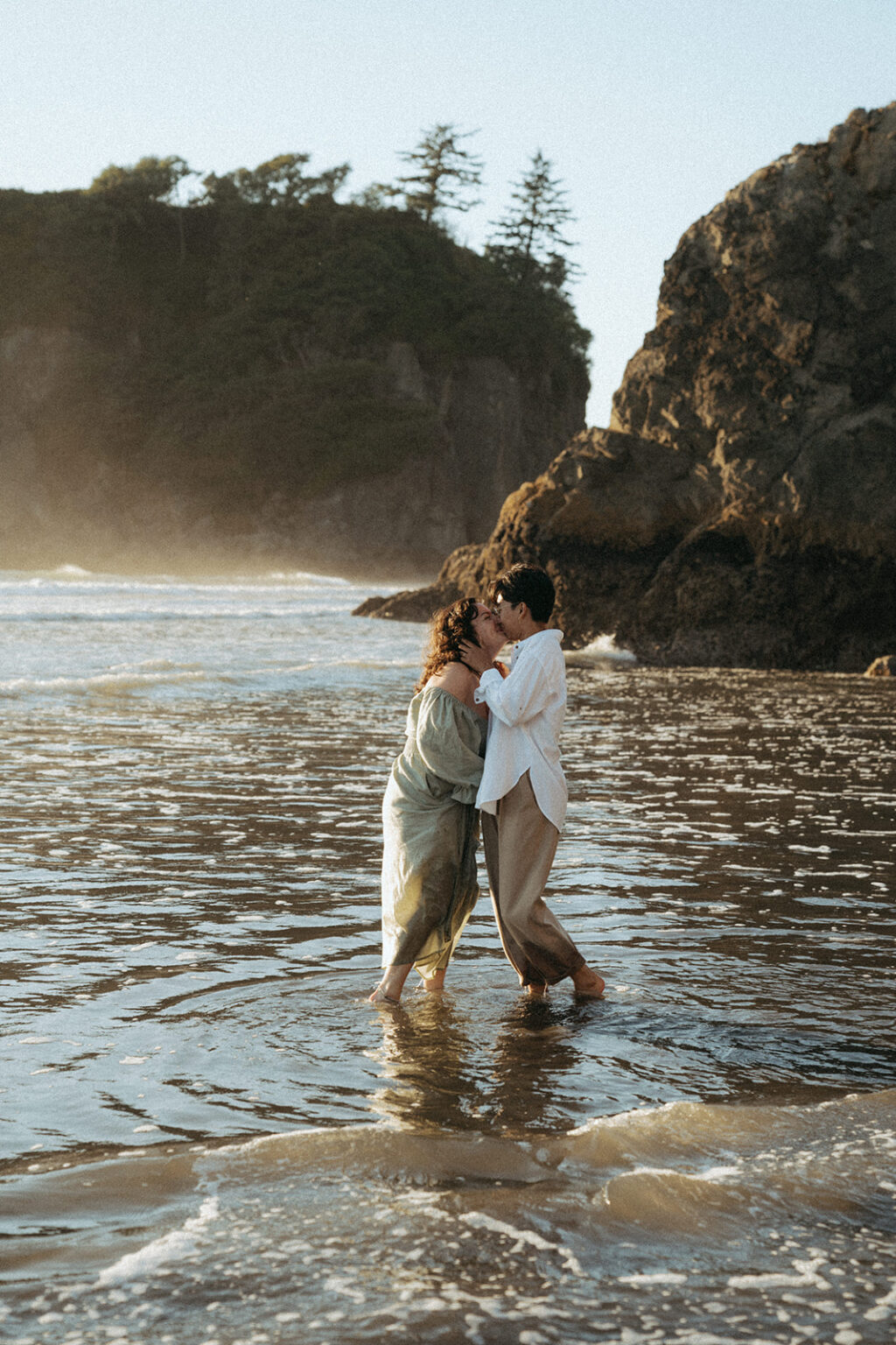 Nancy + Kacia's Ruby Beach Engagement Session