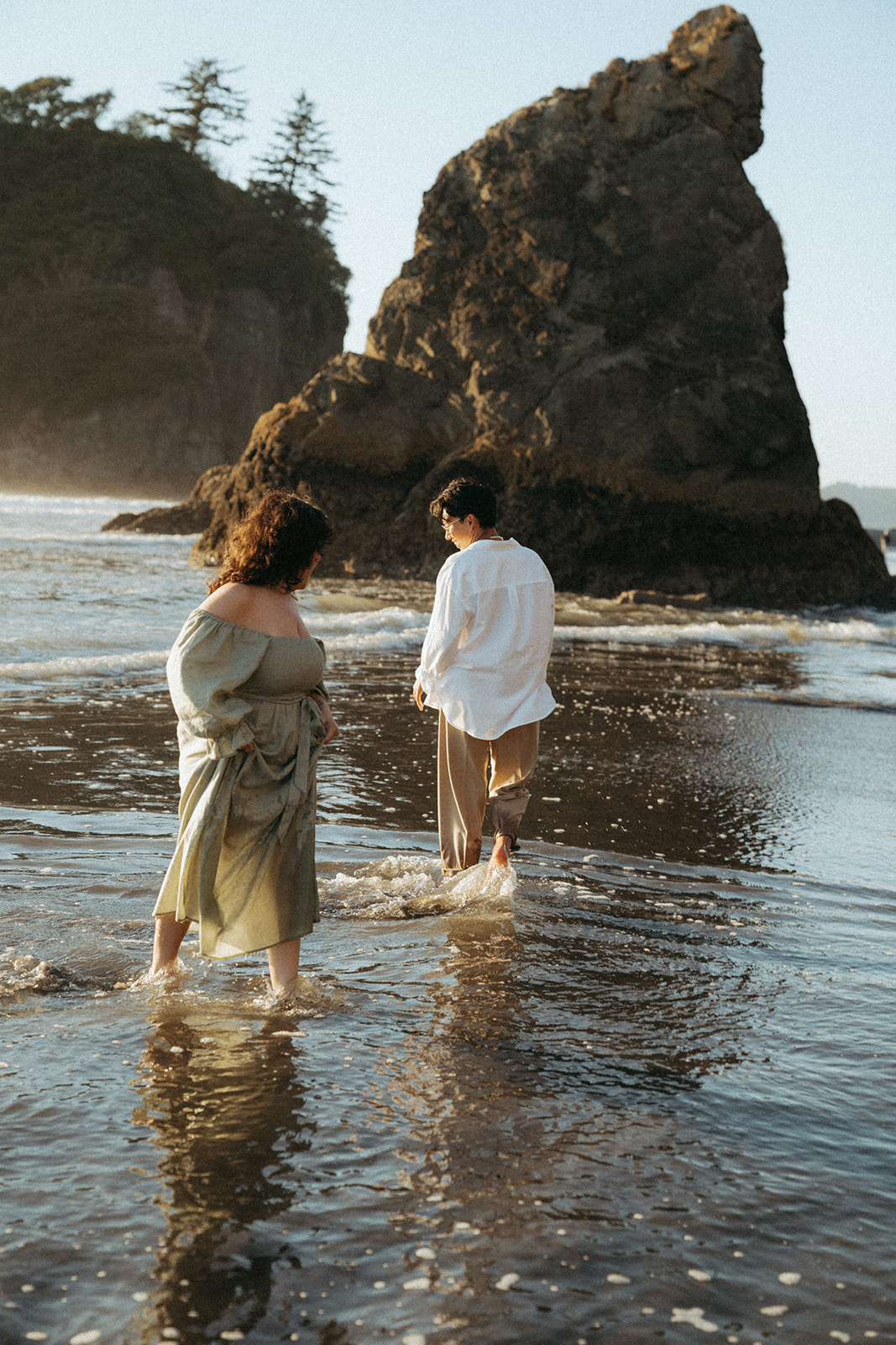 Nancy + Kacia's Ruby Beach Engagement Session