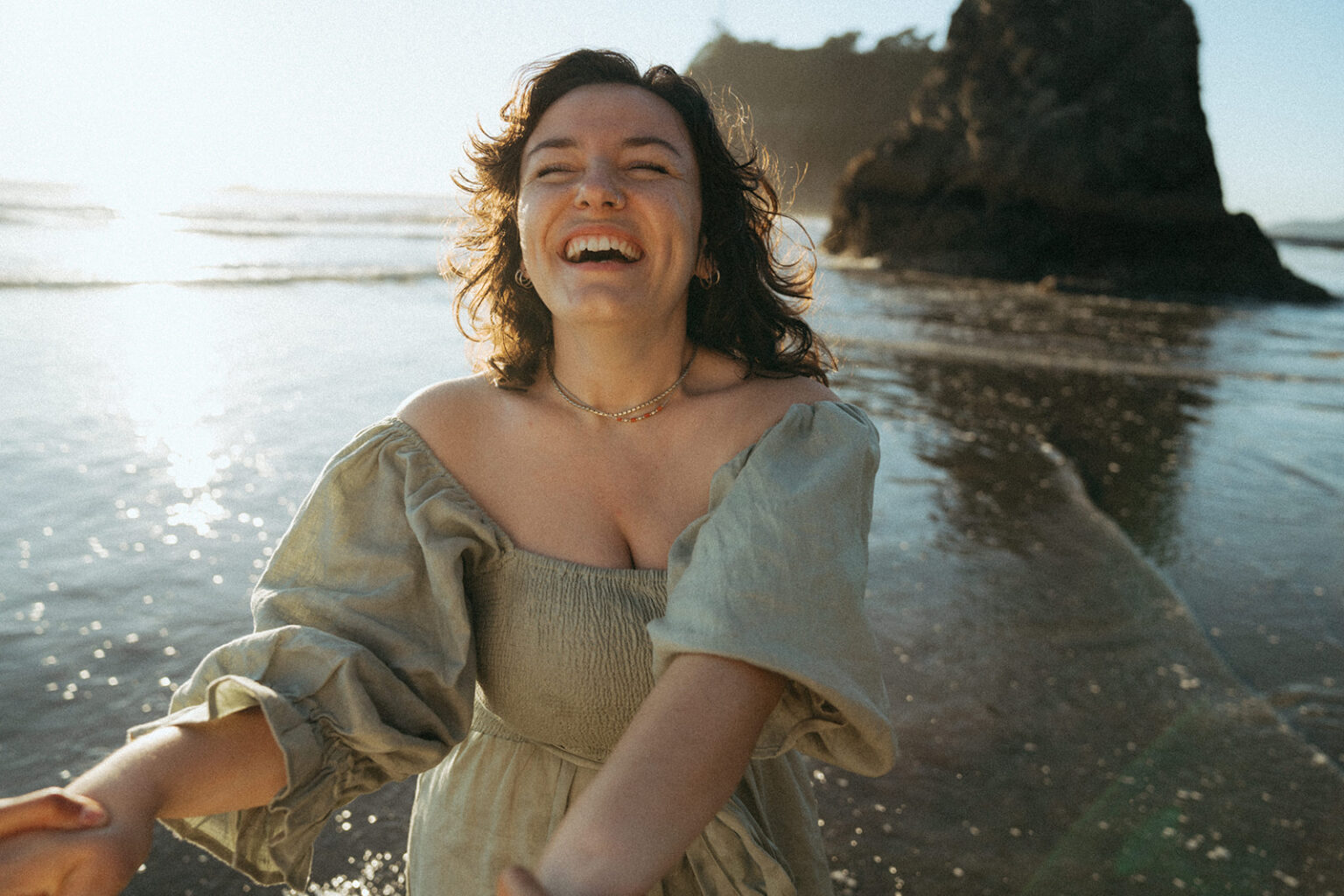 Nancy + Kacia's Ruby Beach Engagement Session