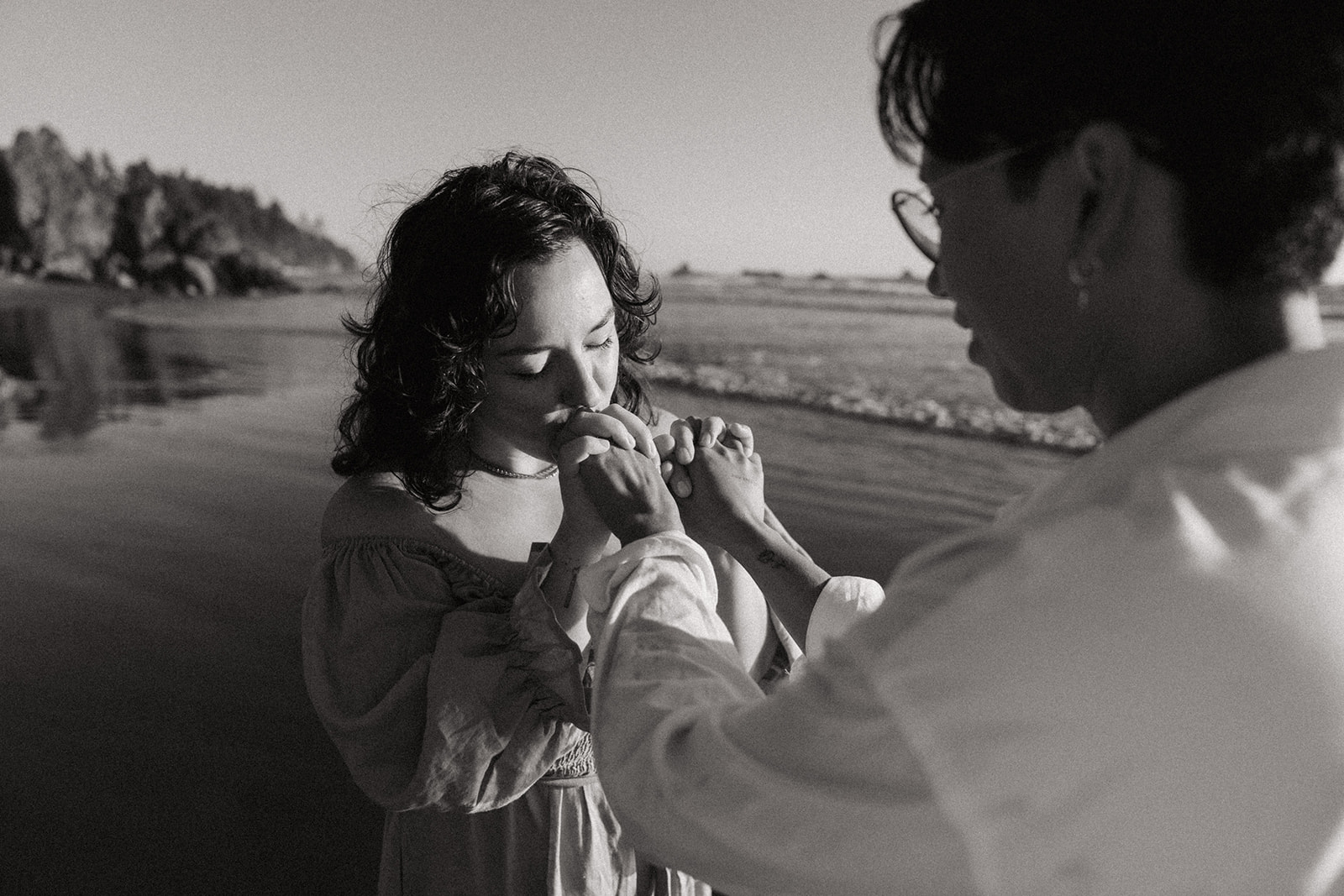 Nancy + Kacia's Ruby Beach Engagement Session