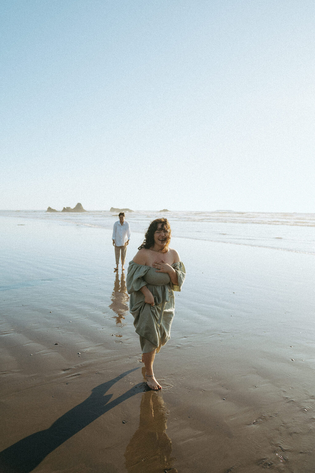 Nancy + Kacia's Ruby Beach Engagement Session