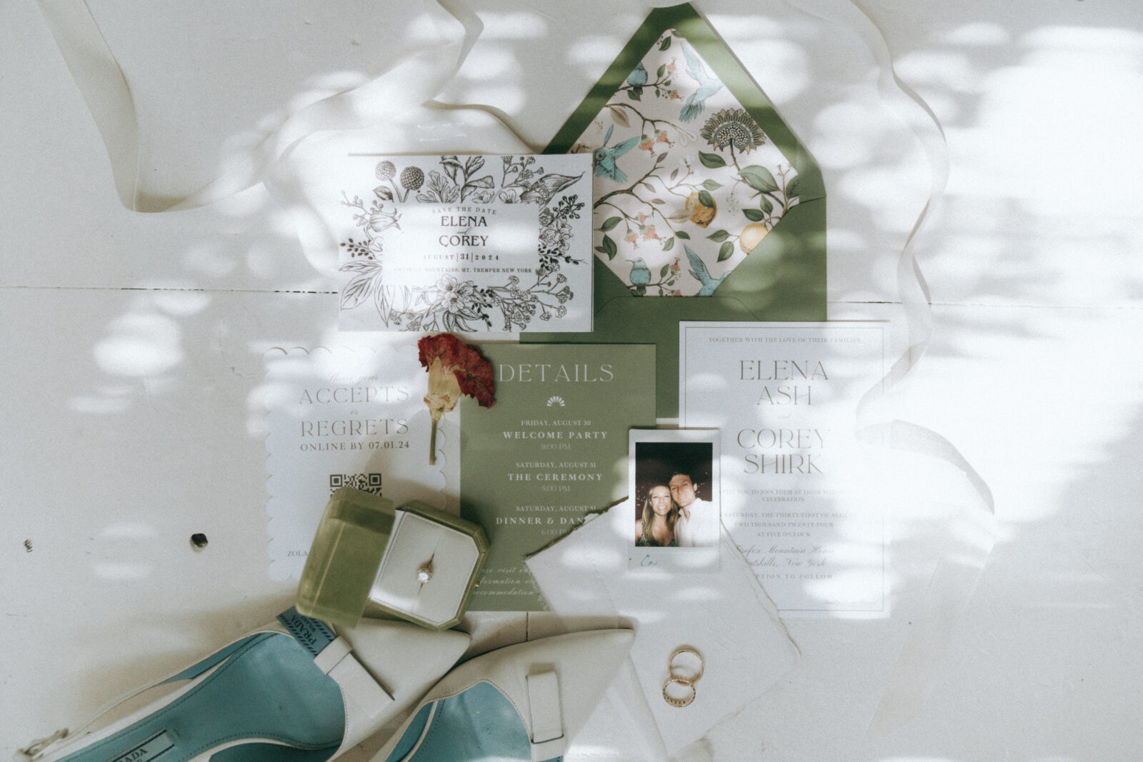 Elena + Corey's Foxfire Mountain House Wedding