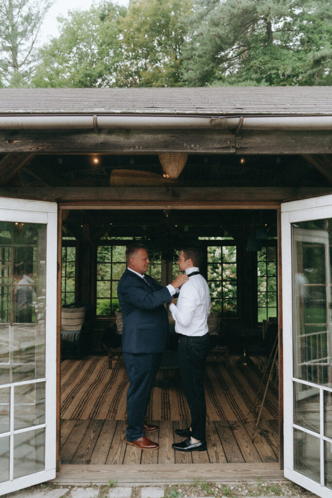Elena + Corey's Foxfire Mountain House Wedding