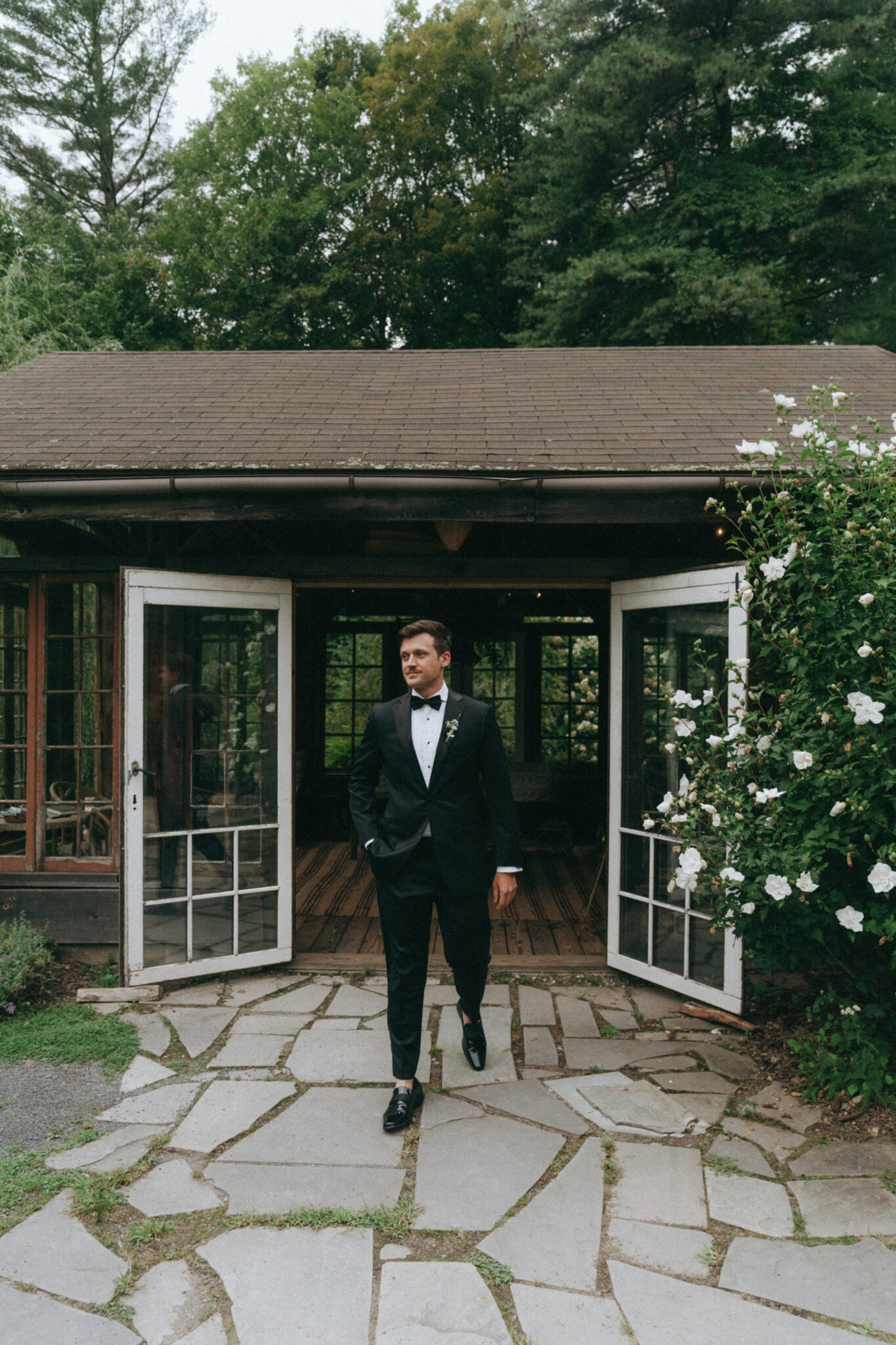 Elena + Corey's Foxfire Mountain House Wedding